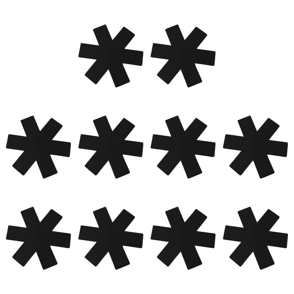 10 шт, черная войлочная нетканая защитная прокладка, сковорода с антипригарным покрытием, нескользящая, легко моется, войлочная прокладка для кастрюли-26 см