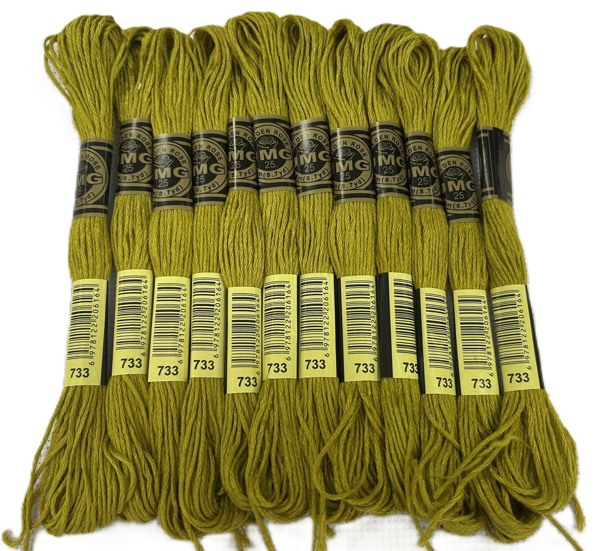 Нитки для вышивания JMC мулине (150-3866) 100% полиэфир 12 штук x 8 м