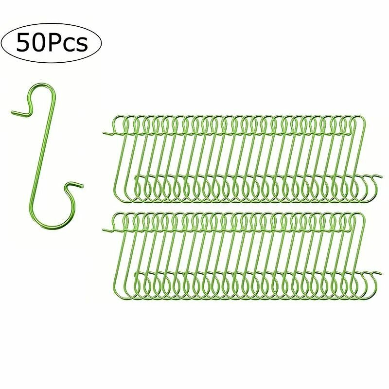 Крючок декоративный для украшений зеленый 50 шт.