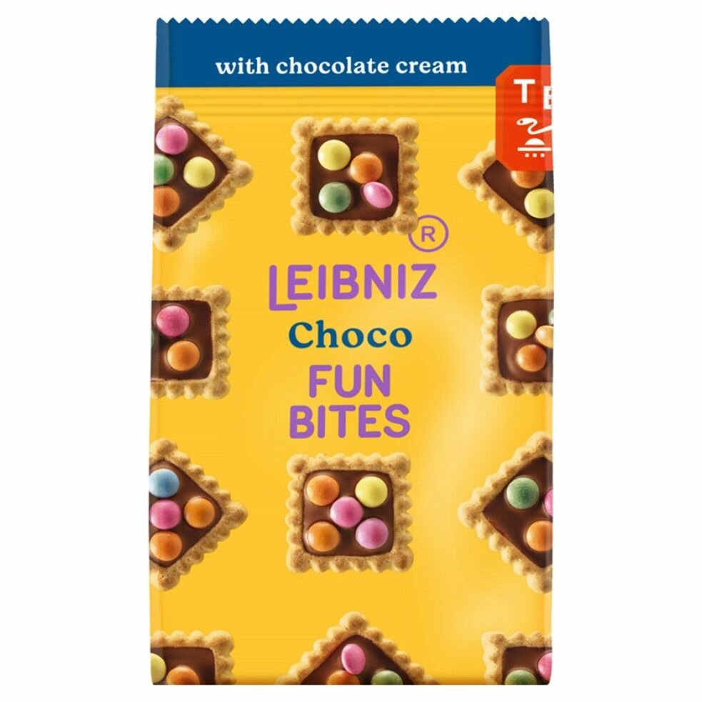 Печенье BAHLSEN CHOCO FUN BITES с Шоколадным кремом и драже 100г
