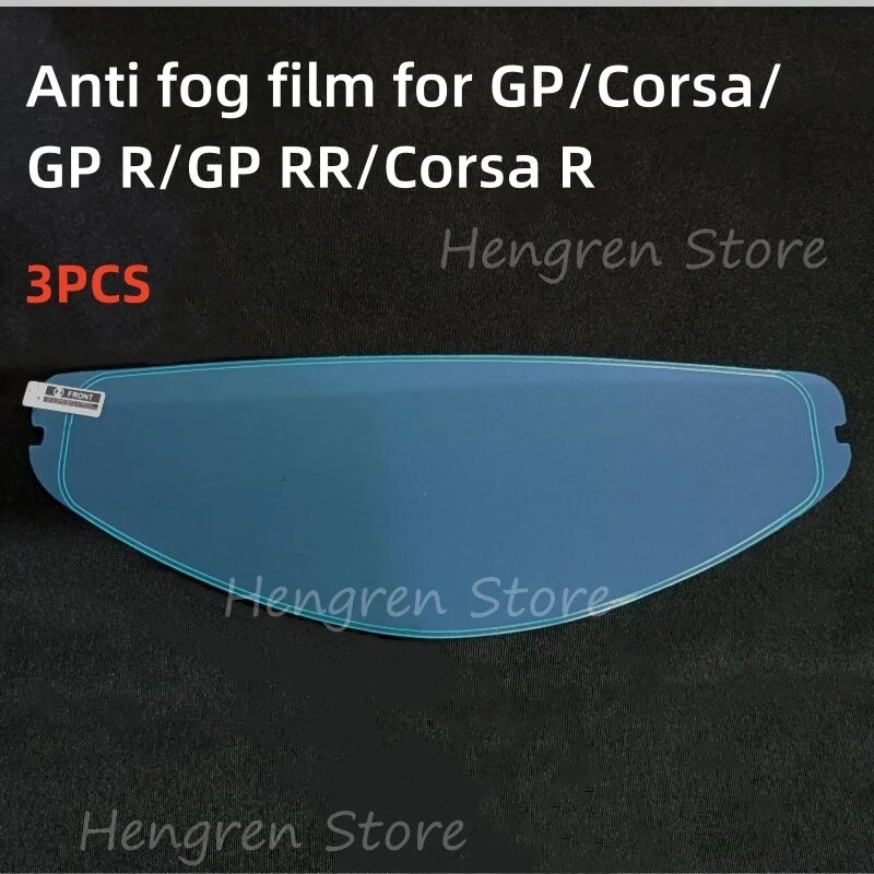 Противотуманная пленка для AGV PISTA GPR GPRR CORSA R RACE 3, противотуманные наклейки, вставка 3PCS