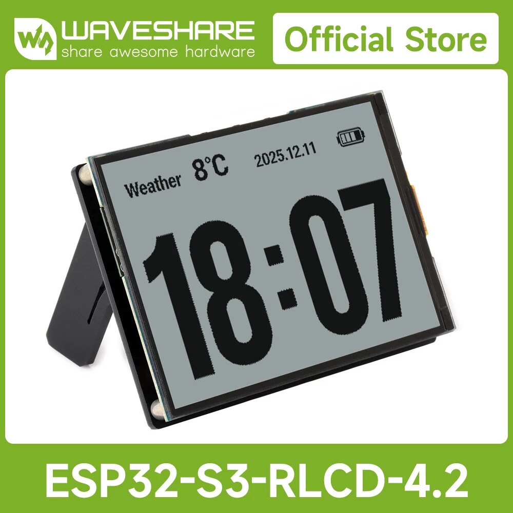 ESP32-S3-RLCD-4.2 host (без батареи) с динамиком и отверткой — фото 1