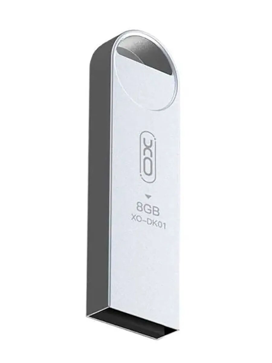 Внешний накопитель USB 2.0 XO DK01 8Gb, серебристый / флешка 8 ГБ