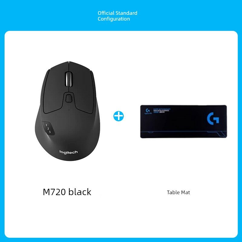 Беспроводная мышь Logitech M720 с Bluetooth для ноутбуков, для бизнеса, офиса, домашнего использования, для девочек и