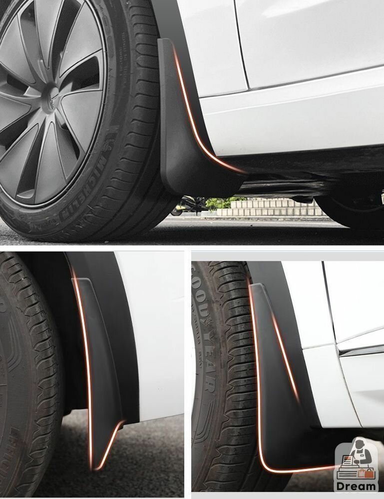 Брызговики. Подходит для автомобильных брызговиков LANDROVER Freelander 2 LR2 2007-2015, комплект 4 шт. передние и задние