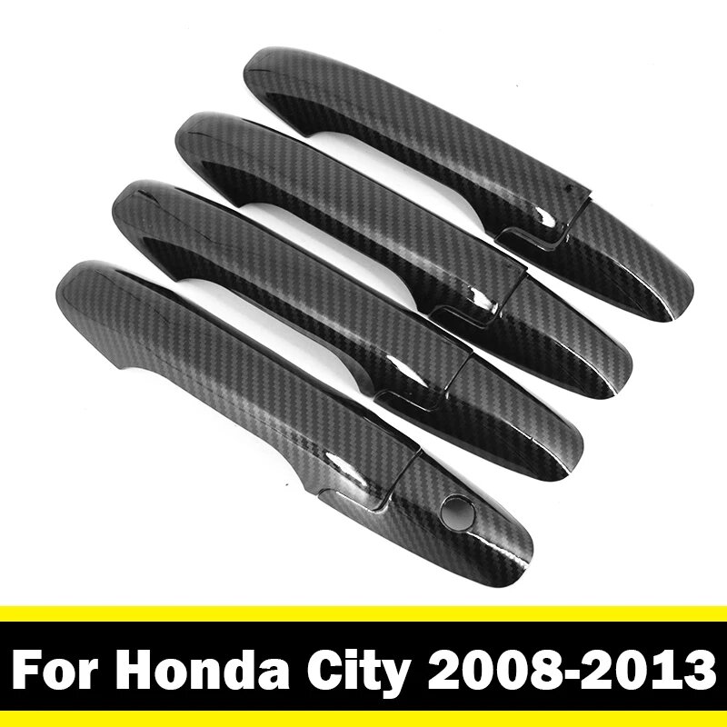 Накладки на дверные ручки из углеродного волокна для Honda City 2008-2013