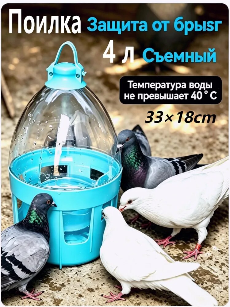 Кормушка-поилка для голубей 4 л