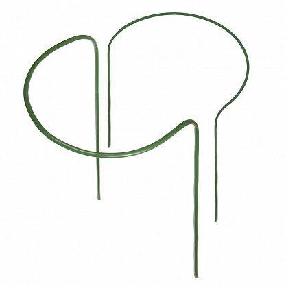 5 x Кустодержатель "круг" малый (выс. 0,7м, диам. 0,3-0,5м, компл. 2 полукр.) ст. тр. 10мм (П-012-2) Металл Оазис (Комплект из 5 штук)