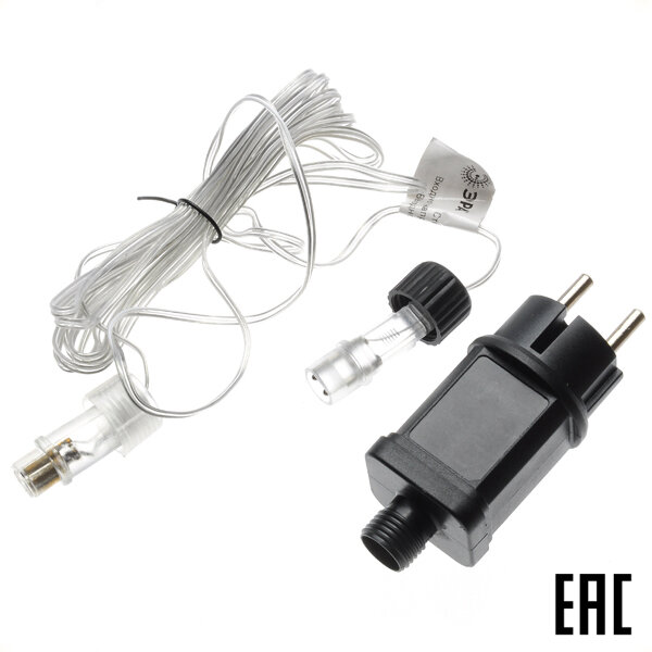 Трансформатор для подключения гирлянд ЭРА ENIT-3 IP44 220В-24В 8,4Вт Б0041911