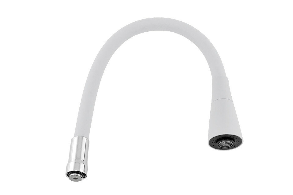 0394 Излив VIKO гибкий для мойки White(2-jet)