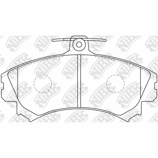 Колодки тормозные дисковые Nibk PN3090, 4 шт