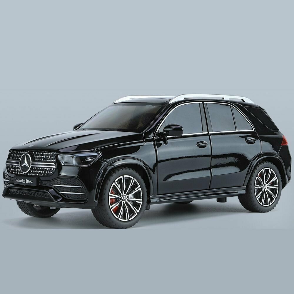 Машинка металлическая в подарочной коробке Mercedes-Benz GLE V167 1:24, Коллекционная модель машины для взрослых, Игрушечный автомобиль с звуковыми и световыми эффектами для детей
