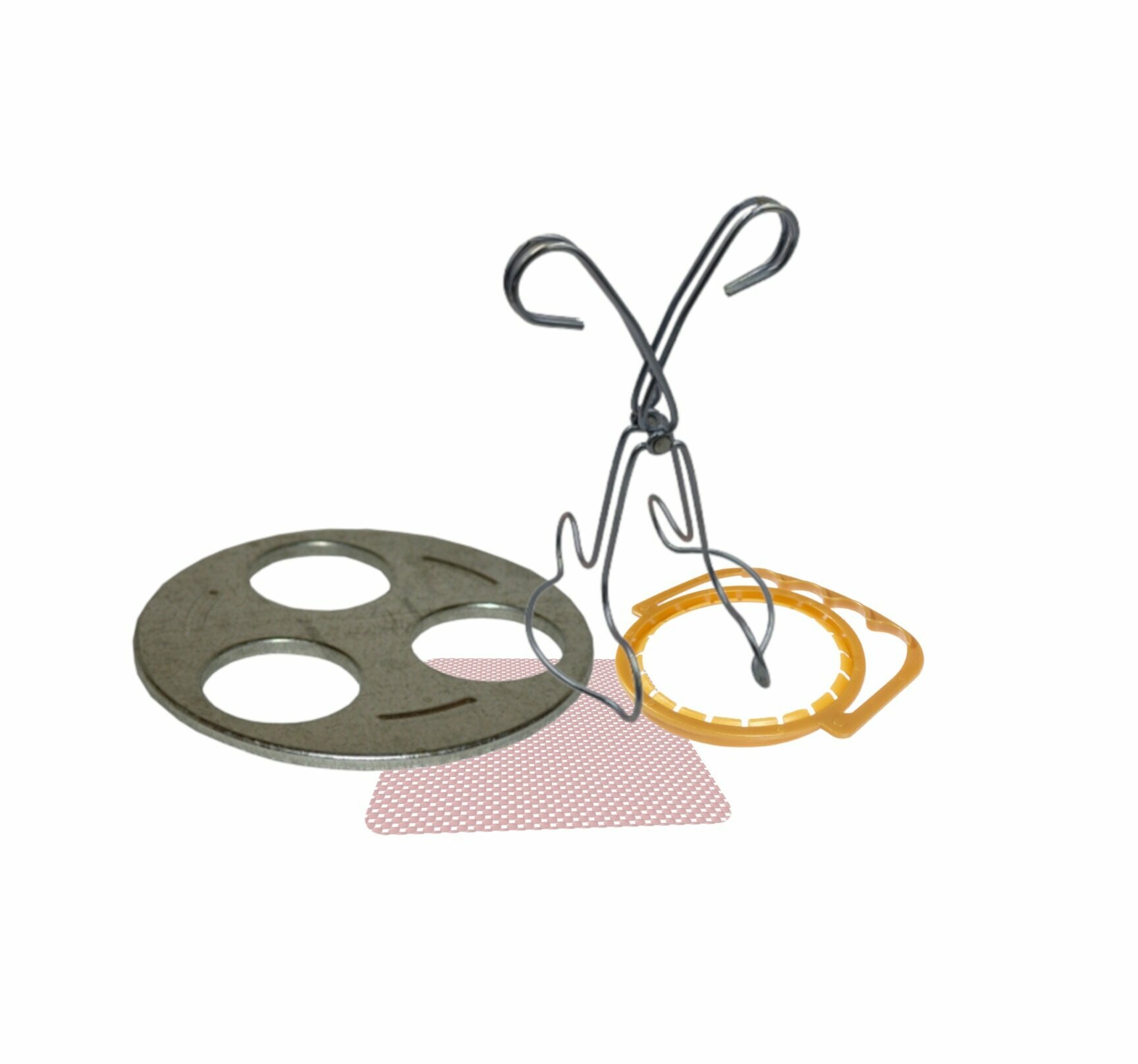 Набор для консервирования , 4 элемента, сталь, пластик, пенопласт и ткань