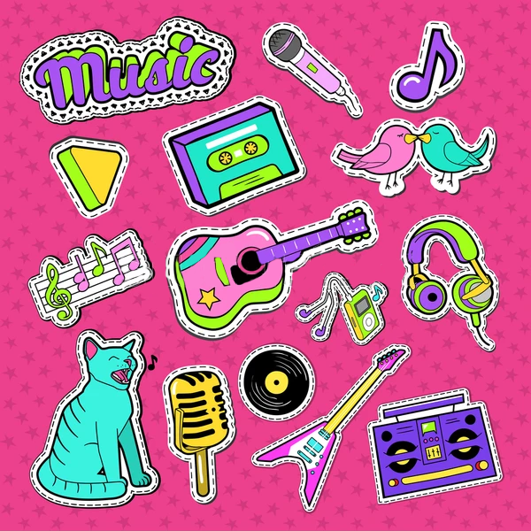 Наклейки стикеры Музыка