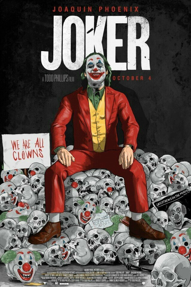 Плакат, постер Joker/Джокер на бумаге, размер 30х42см
