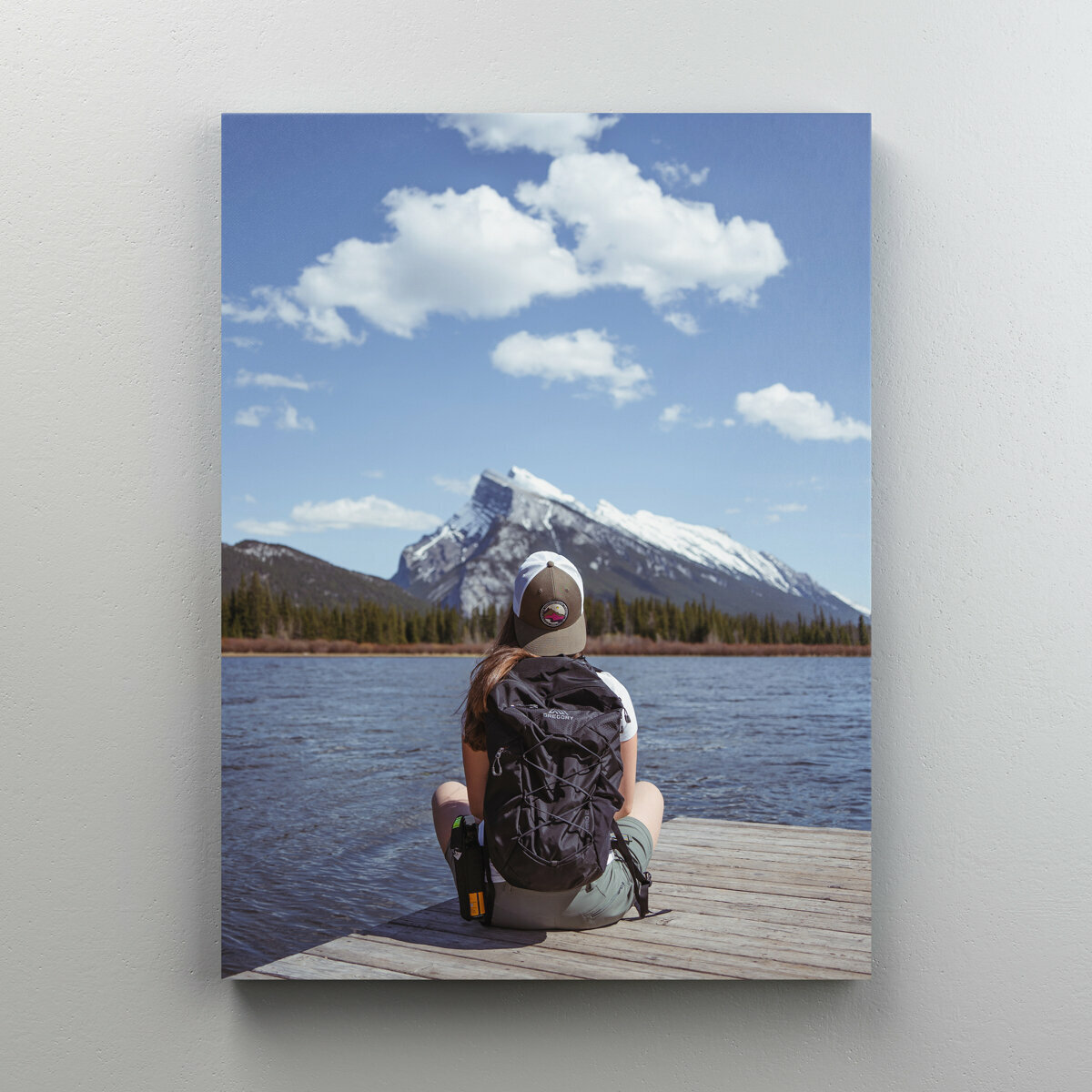 Интерьерная картина на холсте "Горный туризм" природа пейзаж, размер 22x30 см