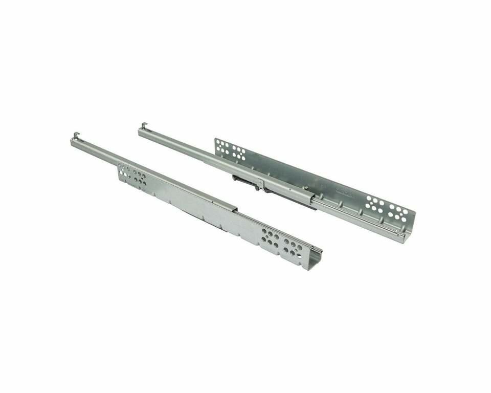 Комплект направаяляющих Push-to-Open скрытого монтажа Firmax Ecomotion длина 250 мм, частичного выдвижения для ЛДСП 16 мм