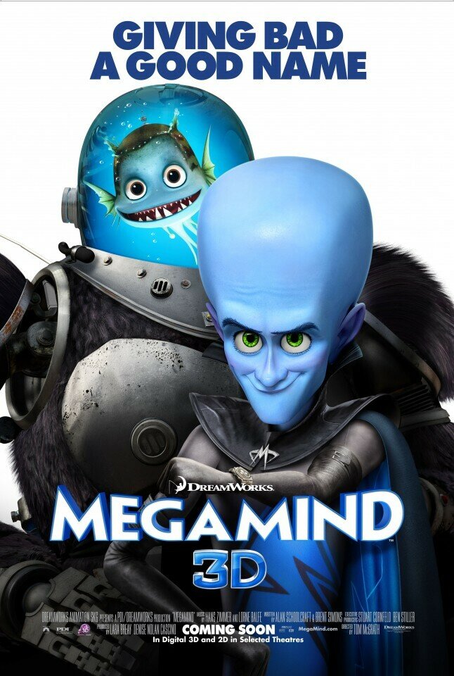 Плакат, постер Megamind/Мегамозг на бумаге, размер 21х30см