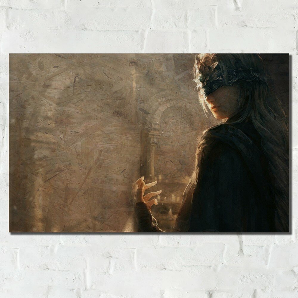 Картина интерьерная на рельефной доске ОСП Игры Dark Souls 3 - 14144