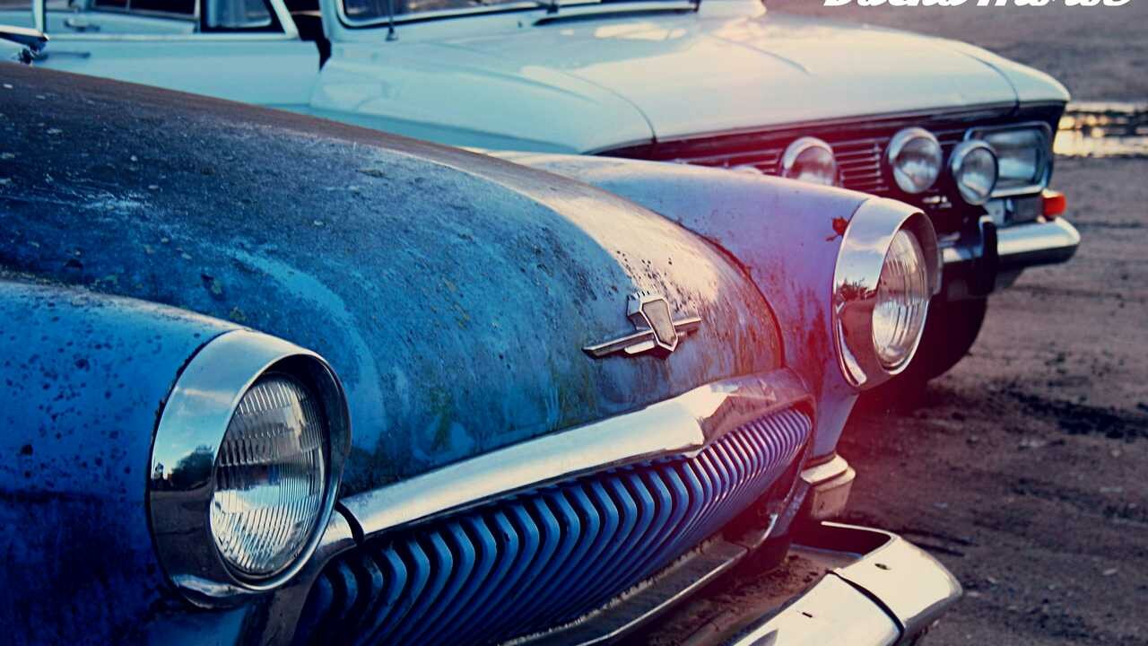 Картина на холсте 110x60 LinxOne "Волга автомобили классика" интерьерная для дома / на стену / на кухню / с подрамником