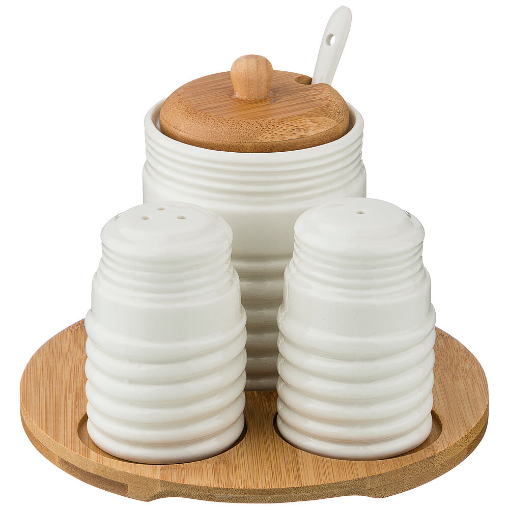 Набор для специй 587-159 native 2 пр. + сахарница 300 мл на подставке