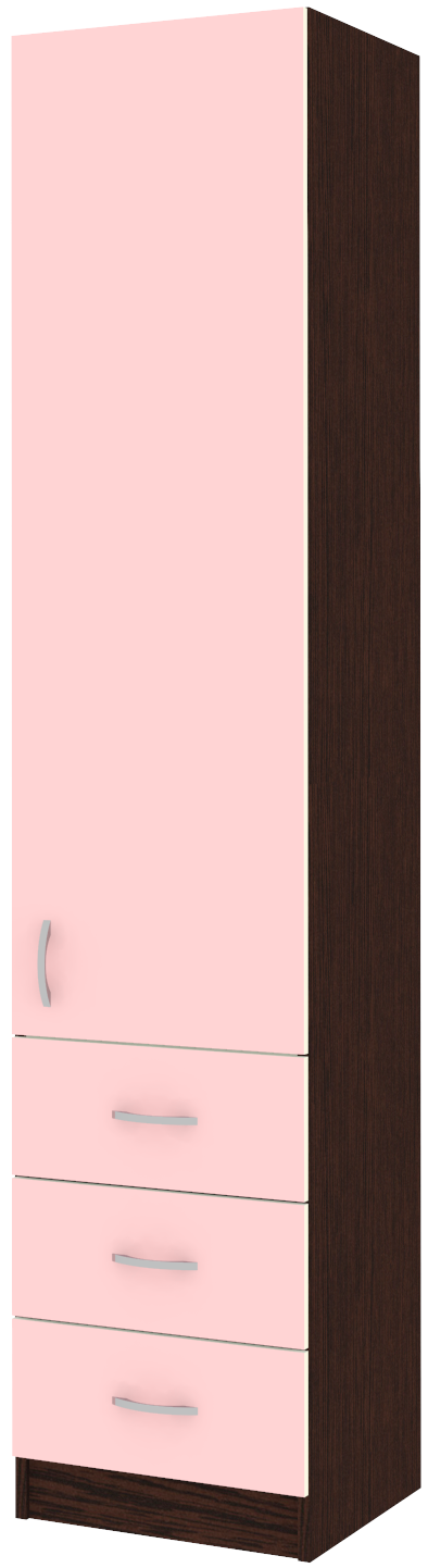 Пенал закрытый КИВи Венге Розовый