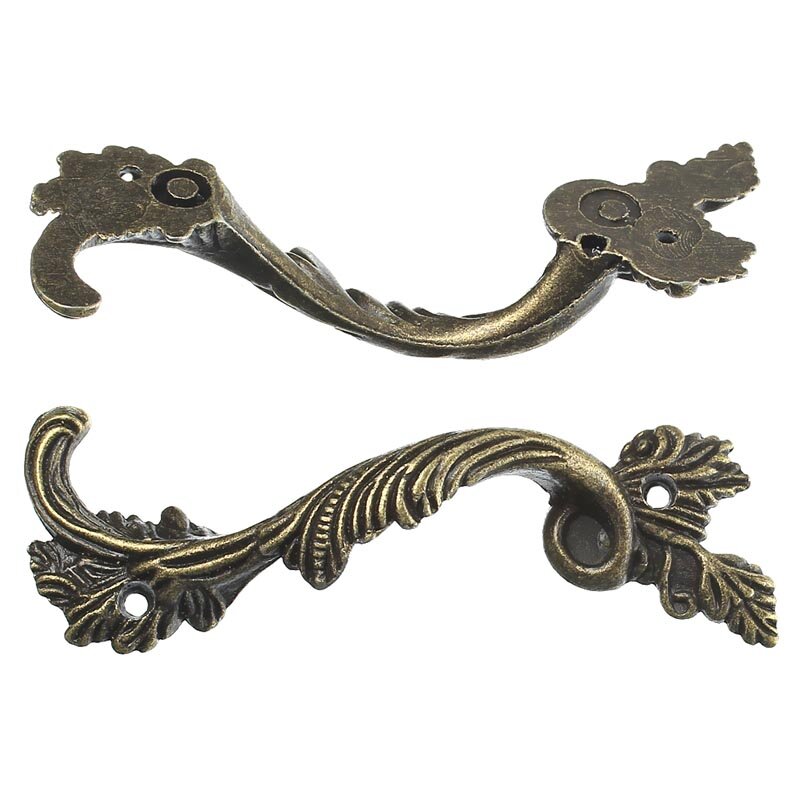 Ручка для шкатулки Изогнутая 0010916 бронзовый цвет 90х30 мм, цена за 1 шт.