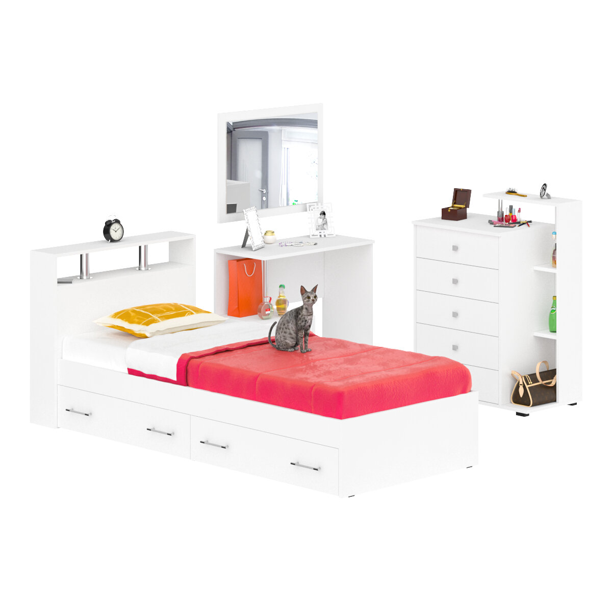 Спальный гарнитур, набор мебели для спальни - СВ0141 Спасибо-Мебель