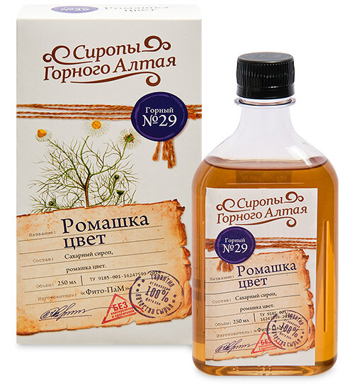 Сироп Горный №29 - Ромашка цвет, 250мл FP-06/29 113-85855