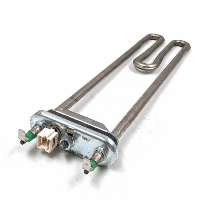 Тэн для стиральной машины Атлант 2000W, прямой с отверстием под датчиком, 275 мм