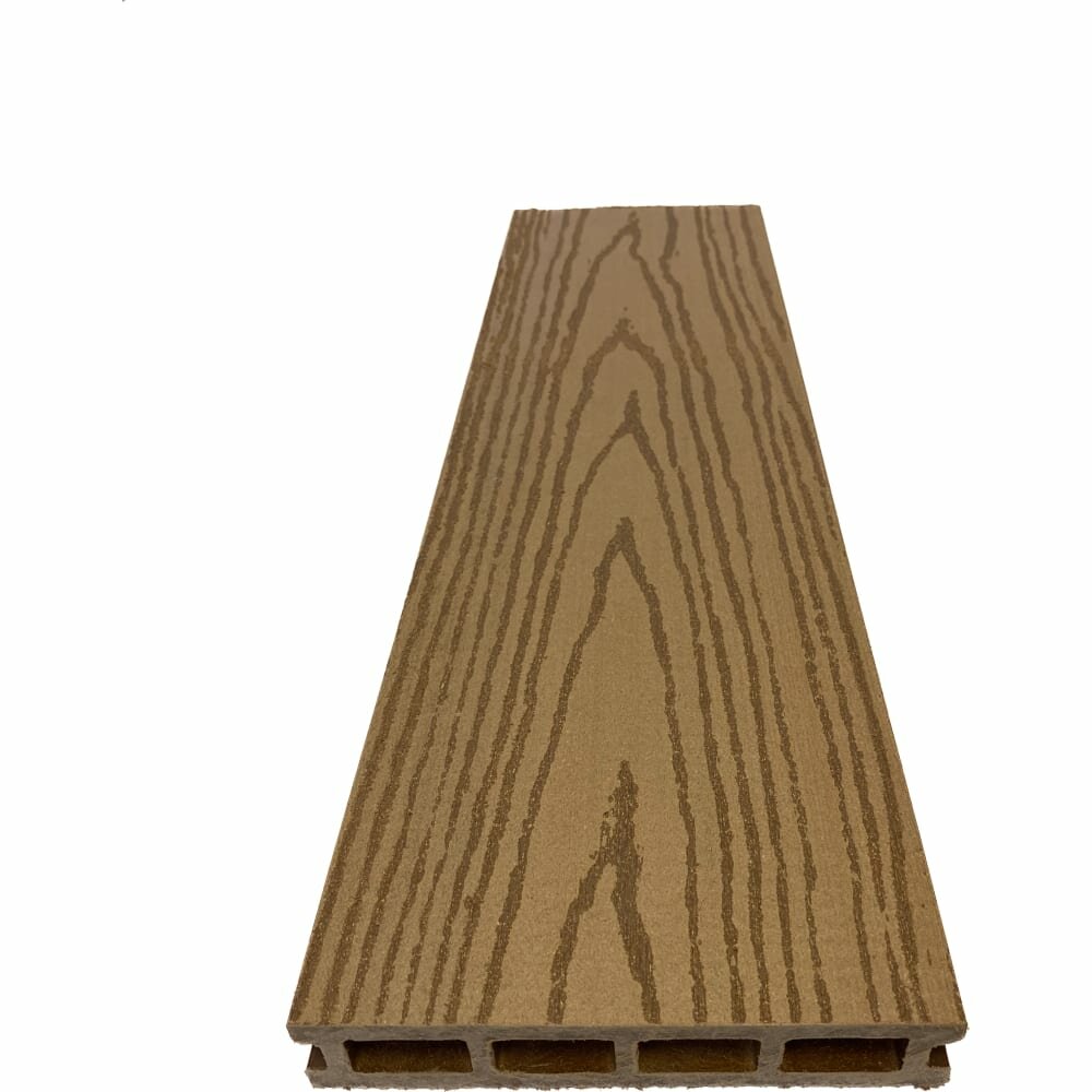 Террасная доска MasterDeck Classic Тик узкий вельвет/тиснение под дерево 3 шт 10423300