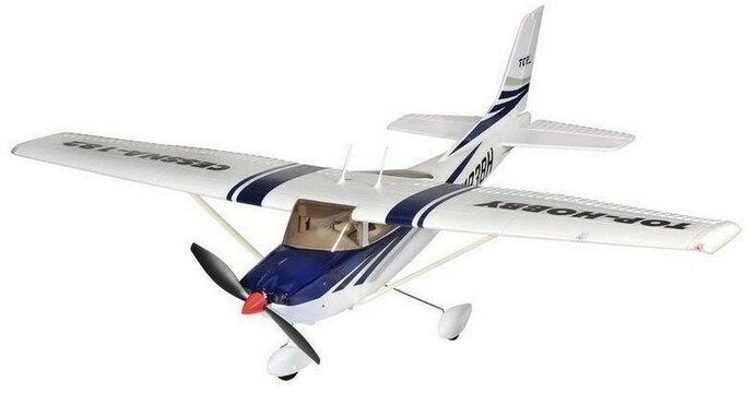 Радиоуправляемый самолет Top RC Cessna 182 400 class синий 965мм RTF 2.4G - TOP004C