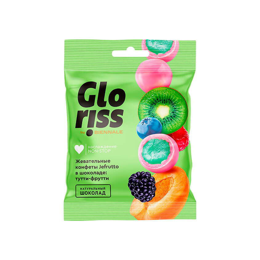 Жевательные конфеты GLORISS Тутти фрутти 35 г