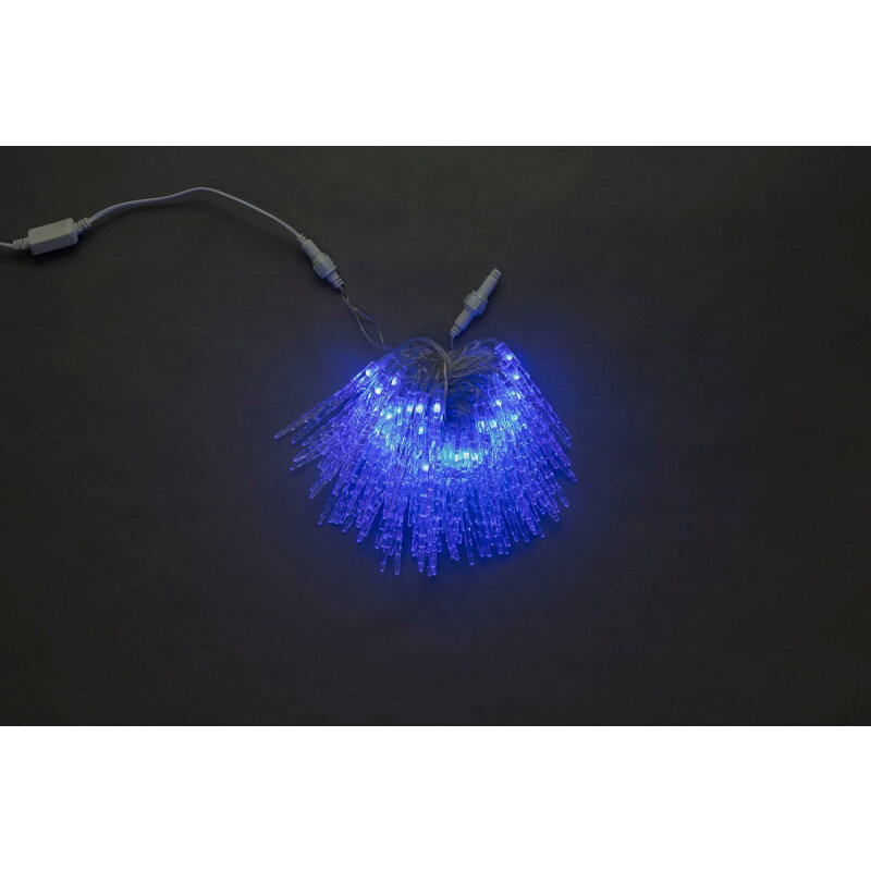 LED-XS-100-10M-230V-B Светодиодная гирлянда 10м, IP54, 240V, Синие LED/насадка Сосульки 12х1,2см
