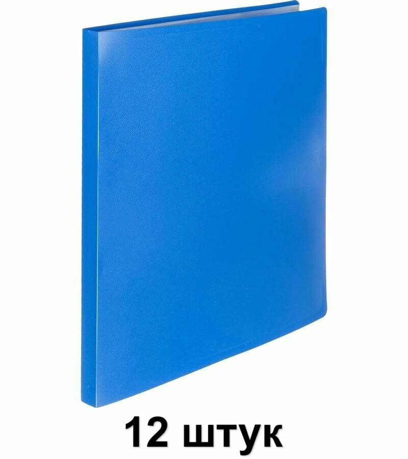 Attache Economy Папка файловая на 10 файлов Элементари, А4, 500 мкм, синий, 12 шт