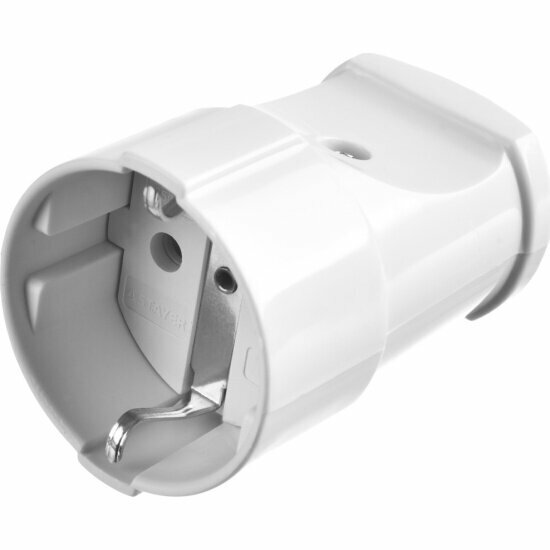Розетка Stayer MAXElectro электрическая, 16А/220В, с заземлением, белая, 55180-W