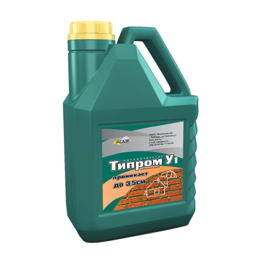 Типром У -1, (5л) - Гидрофобизатор, пропитка глубокого проникновения, с запахом