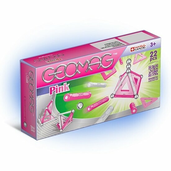 Магнитный конструктор Geomag 340 Pink 22 детали