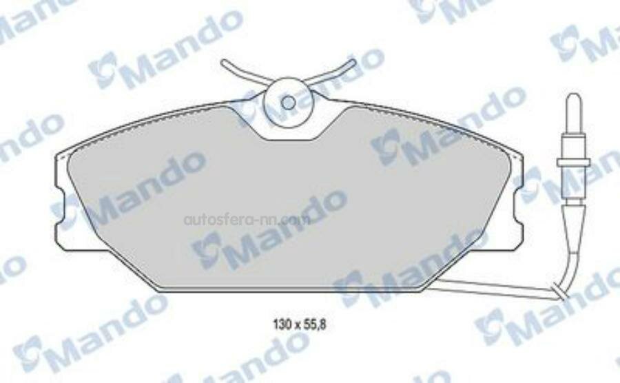 MANDO MBF016021 Колодки тормозные дисковые перед