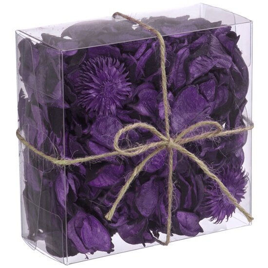 Набор сухоцветов Вещицы из натуральных материалов, с ароматом лаванды 11,5х6х11,5 см, короб (YW-SUH11)