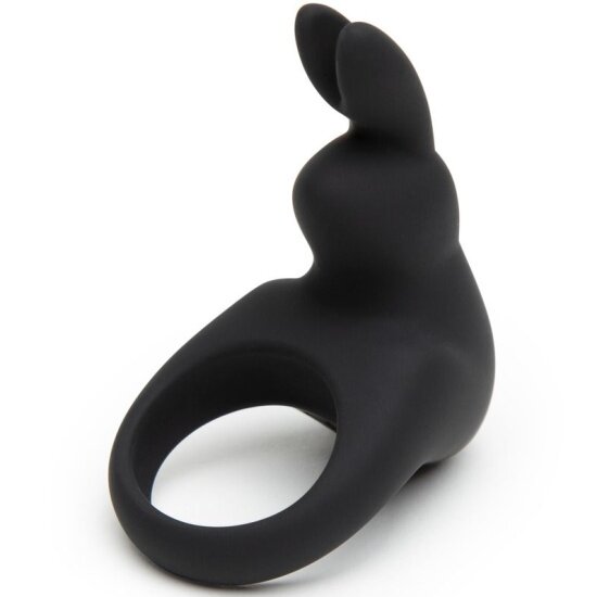 Эрекционное виброкольцо Happy Rabbit черное Rechargeable Rabbit Cock Ring