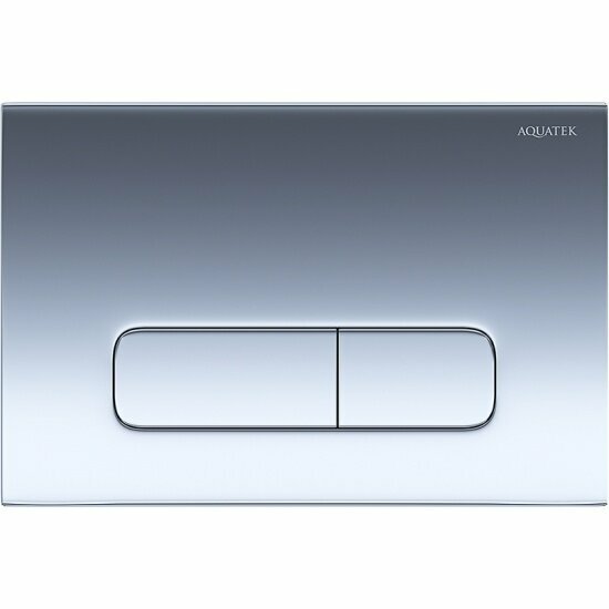 Панель смыва Aquatek Хром глянец (клавиши прямоугольные) KDI-0000016