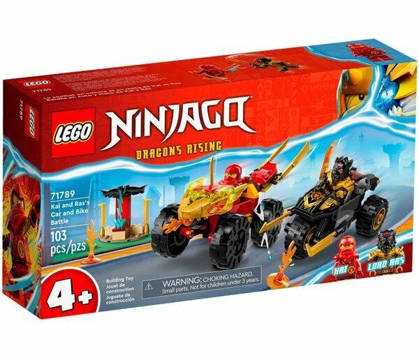 LEGO Ninjago 71789 Кай и Рас: Битва на машине и мотоцикле