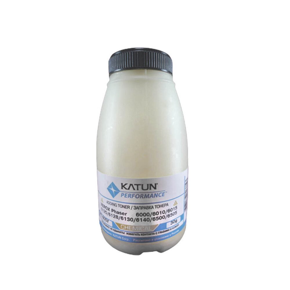 Тонер XEROX Phaser 6000, 6010, 6015, 6125, 6128, 6130, 6140, 6500, 6505, Xerox WorkCentre 6015, Yellow (30г) {KT-805Y}