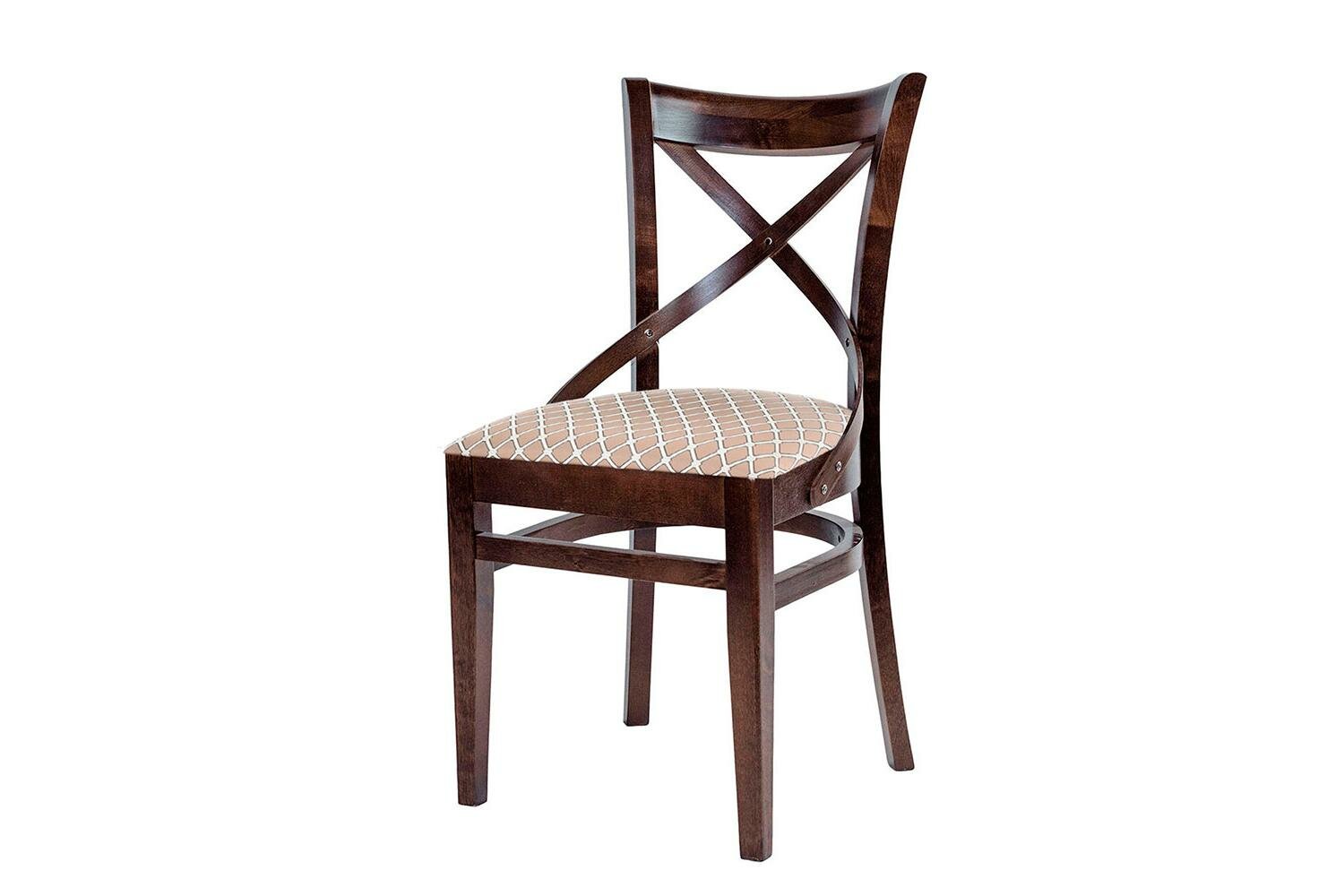 Стул Hoff Соло Венский, 43х81х43 см из массива дерева, обивка шелк, цвет тёмный орех