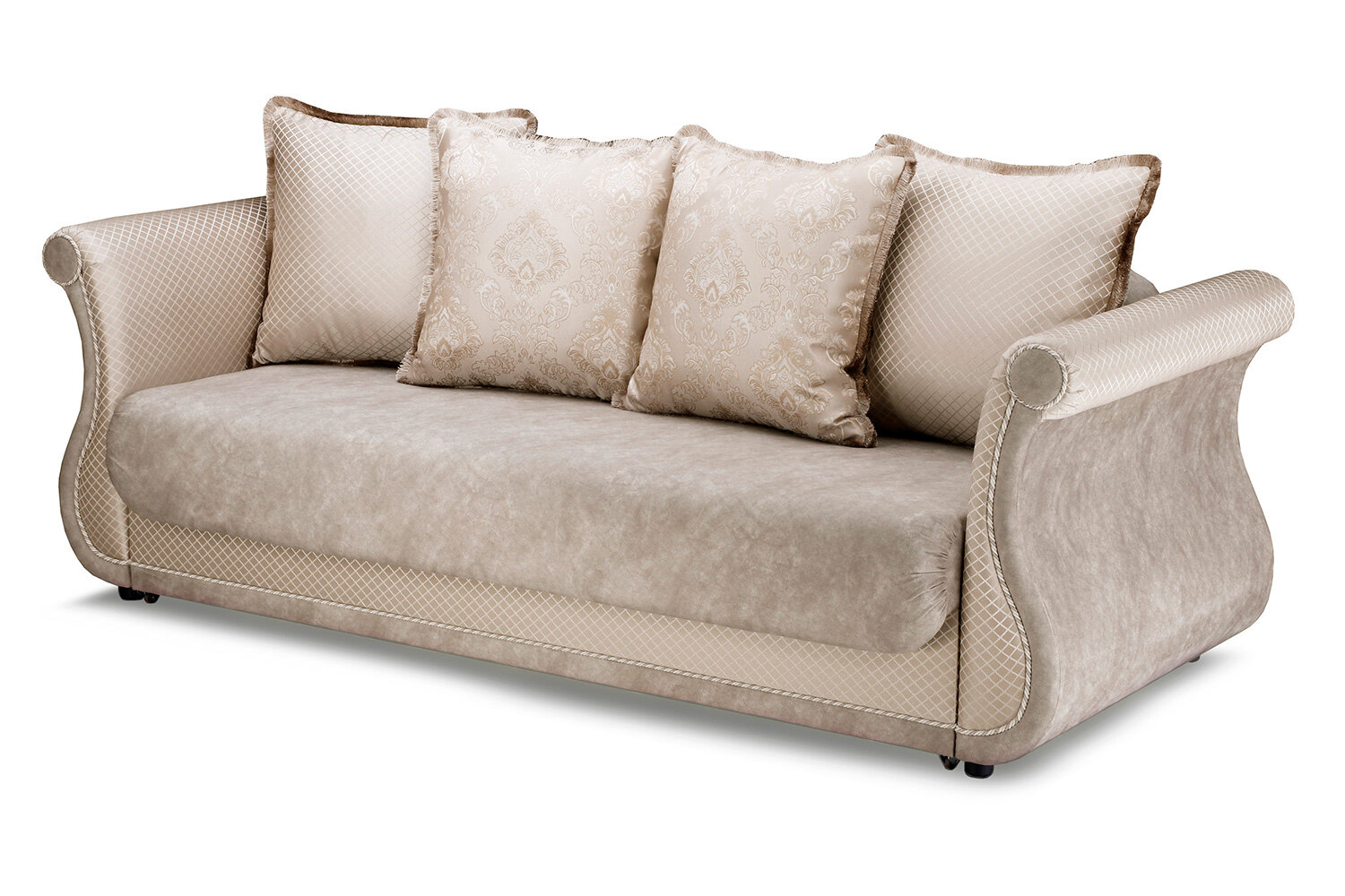 Диван-кровать Hoff Дарем прямой, 233х95х103 см, еврокнижка, цвет бежевый