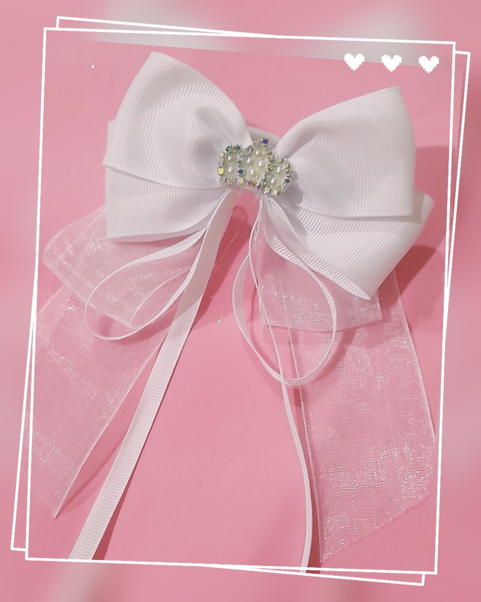 Бант для водос на заколке