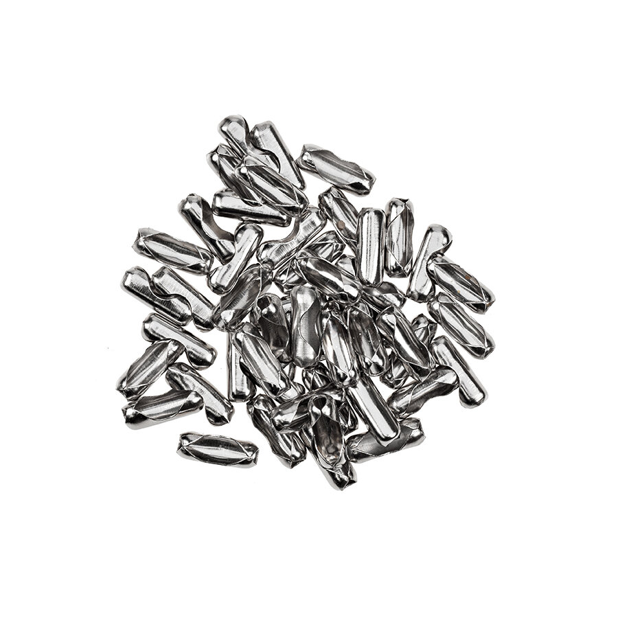 Замок для цепочки-шарик (Ni) / Фурнитура для бижутерии концевик для цепочки 50 шт.