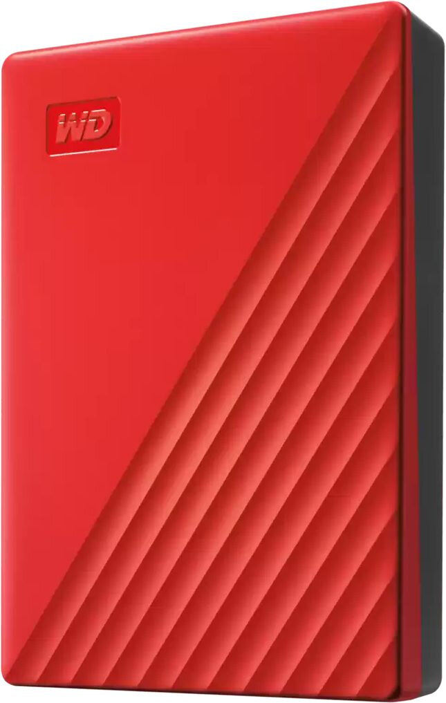 Внешний диск HDD WD My Passport WDBPKJ0050BRD-WESN, 5ТБ, красный