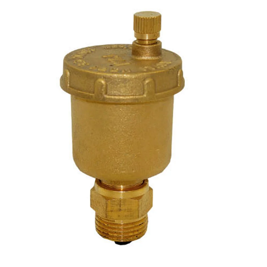 Воздухоотводчик автоматический TIM BL5814, прямой, 1/2", с отсечным клапаном, латунь